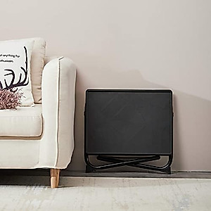 Rubypin Multifunction TV Tray Table - Folding TV Tray on Bed & Sofa with Cup Holder, Comfortable Folding Table with 6 Height & 3 Tilt Angle Adjustments (Black)