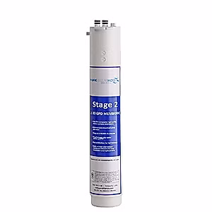 Pure Blue 3-Stage 1:1 Ultra 80 GPD Certified Reverse Osmosis System Replacement Filter - Stage 2 Membrane Filter