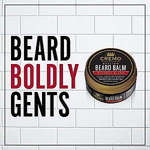 Cremo Styling Beard Balm, Distiller's Blend (Reserve Collection), Nourishes, Shapes And Moisturizes All Lengths Of Facial Hair, 2 Ounce