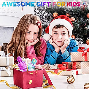 Wireless Bluetooth Karaoke Microphone with Controllable LED Lights, 5-in-1 Portable Mic Speaker Player Recorder, Great Toys Birthday Gifts for 3 4 5 6 7 8 Years Old Girls Boys (Blue)