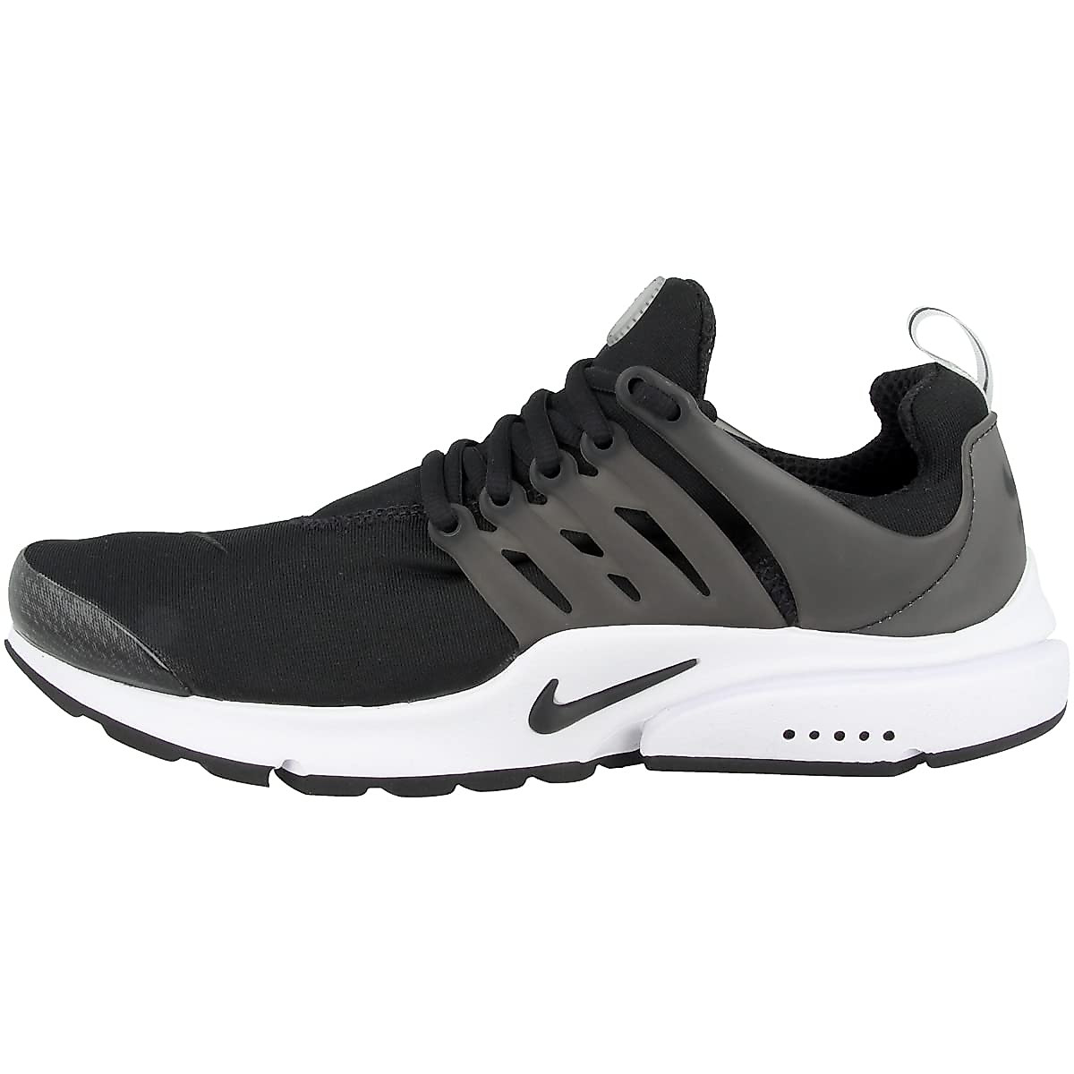 NIKE Men's AIR Presto Sneaker, Black White, 7