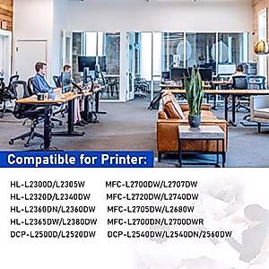 iamstech TN 660 TN-660 TN660 4-Pack High Yield Black Compatible Toner Cartridge Replacement for HL-L2380DW HL-L2300D HL-L2320D HL-L2340DW MFC-L2700DW MFC-L2740DW DCP-L2540DW Printer