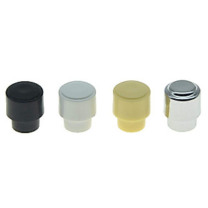 KAISH Pack of 2 Black Barrel Switch Tip 3 Way or 4 Way Pickup Selector Switch Knobs for USA Tele/Telecaster