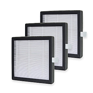 PUREBURG 3-Pack Replacement HEPA Filter Set Compatible with Afloia AQ8 Q8 & Honati Hysure Q7, Tenergy Sorbi 2-in-1 Dehumidifier (1000ML)