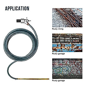 WOJET Sandblasting Kit, Wet Sandblaster Attachment, 5000 PSI, 1/4 Inch Quick Disconnect