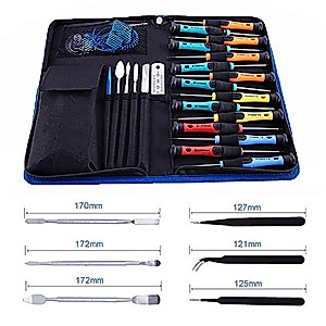 TKFDC Screwdriver Set 33-in-1 Magnetic Hex Torx Screwdriver Bit Set Insulated Screw Driver Bits Precision Repair Phone Tool Kit
