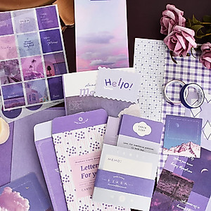 348 Pcs Vintage Scrapbook Kit, Aesthetic Scrapbooking Kit for Journaling Supplies, DIY Scrapbooking Supplies Bullet Junk Journal, Stationery, Great Craft Gift for Teens Girls Kids Women Beginner