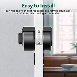 SECURAM Touch Smart Lock with Smart Hub, Wi-Fi, Fingerprint, Code, App, High-Security Keys, and Voice Control, Easy Installation, Bluetooth Enabled