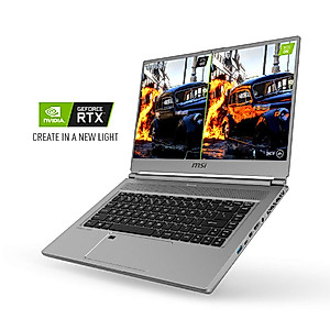 MSI P65 Creator-253 15.6" Ultra Thin Productivity/ Gaming Laptop, NVIDIA RTX 2070 8G, 144Hz 7ms, Intel Core i7-8750H, 32GB, 512GB NVMe SSD RAID, TB3, Fingerprint, Win 10 PRO