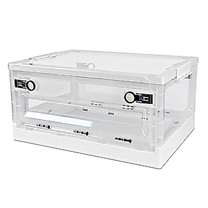 YUEHUA Plastic Storage Bins with Lids, 27 Liter Large Storage Bins with Lids, Plastic Storage Bins, Plastic Tote for Home/Bedroom/Kitchen/Office/Travel