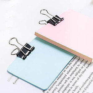 Amazon Basics Binder Paper Clips, Medium Clip (Small Box), 24 Count, 2 Pack of 12, Black