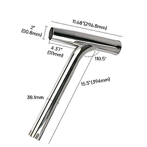 2PCS Stainless Steel Outrigger Fishing Rod Holder for Marine Boat Yacht