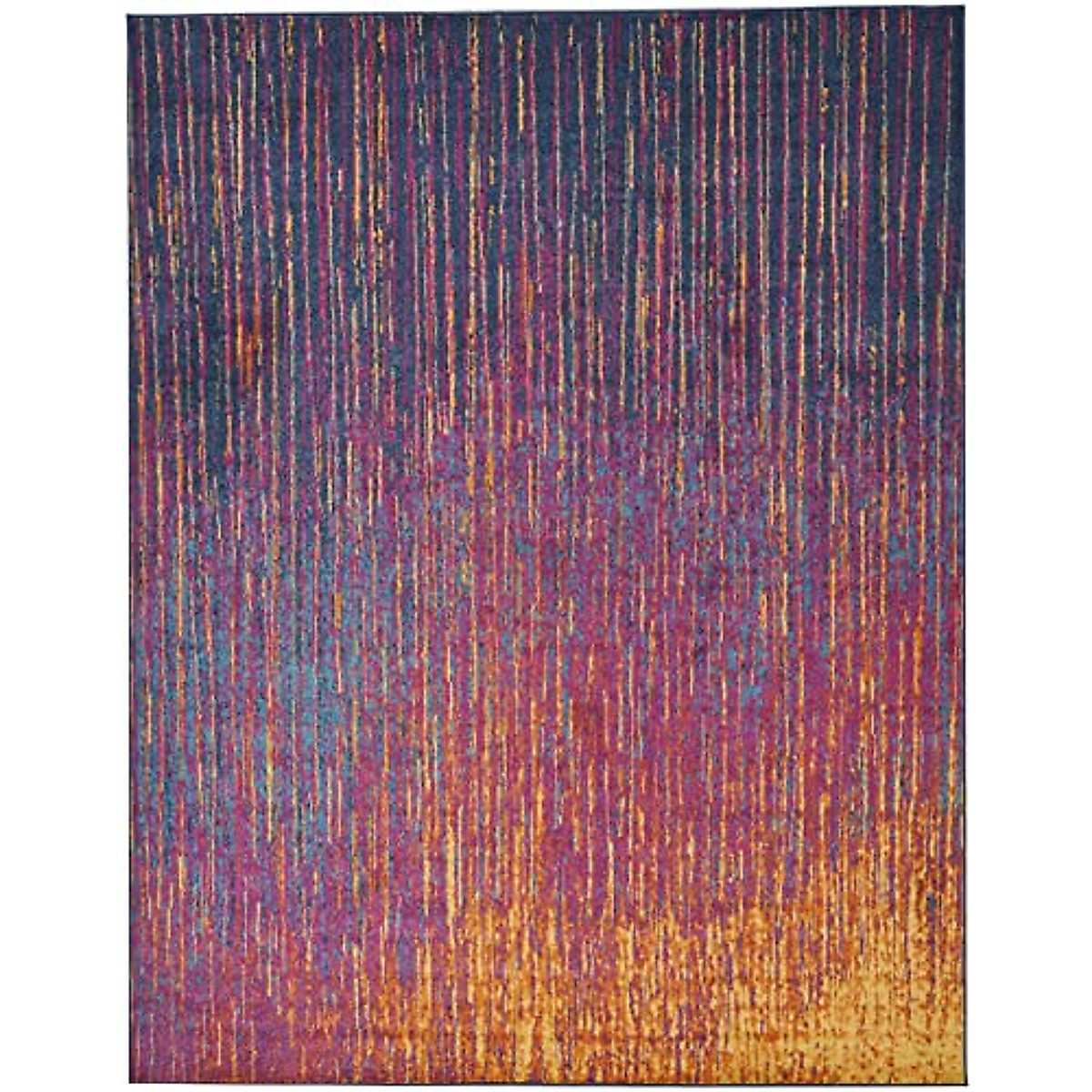 Nourison Passion Abstract Multicolor 8' x 10' Area -Rug, Easy -Cleaning, Non Shedding, Bed Room, Living Room, Dining Room, Kitchen (8x10)