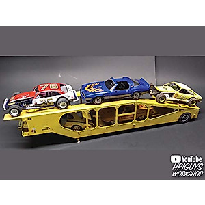 AMT 5-Car Haulaway Trailer 1/25th Scale Model Kit, White (AMT1193)