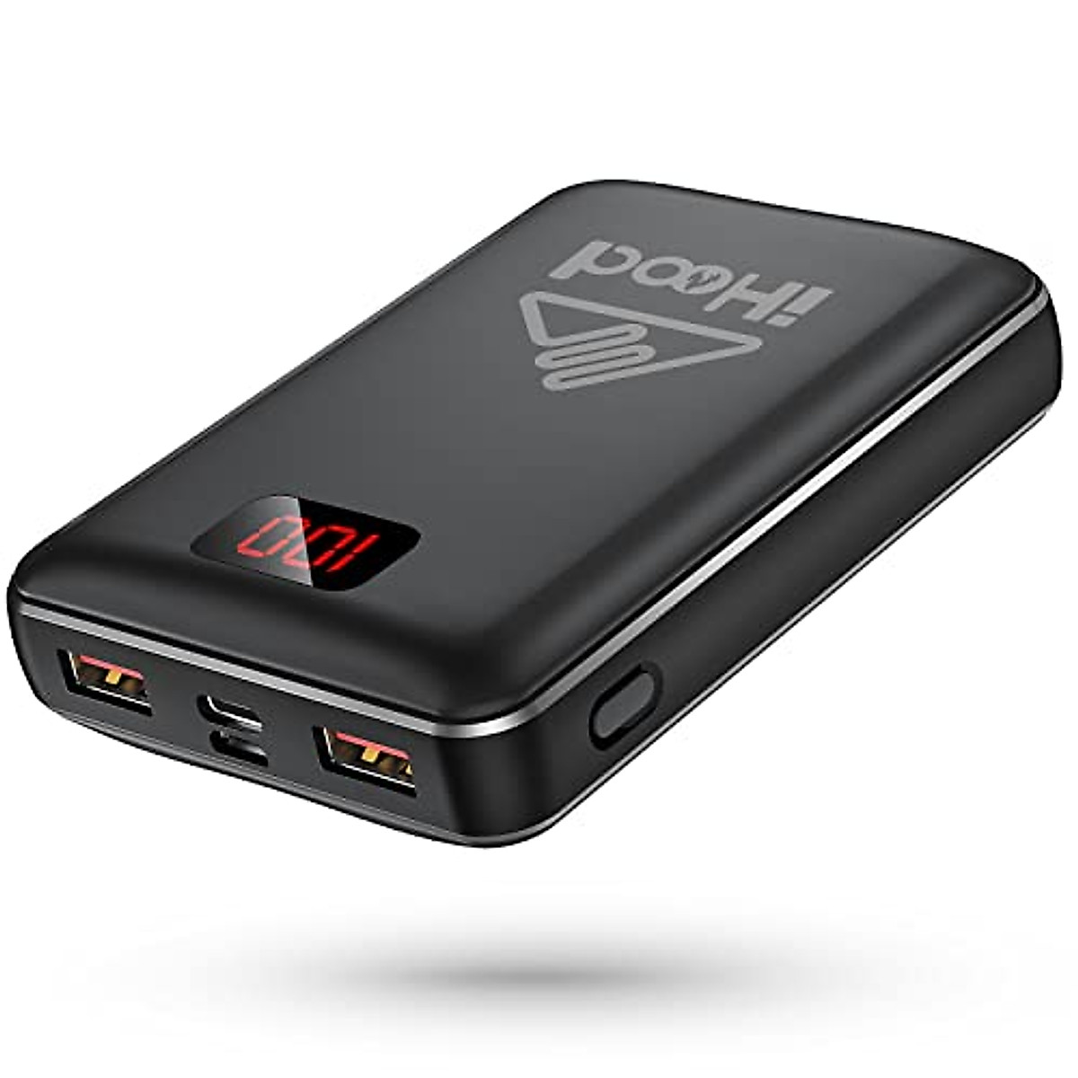 iHood Heated Vest Battery Pack, 5V / 7.4V / 12V Auto-Transformer 14400mAh Power Bank for Heated Jacket and Heated Hoodie,Dual USB LED Display Portable Charger for iPhone Android etc