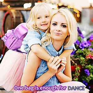 WUHBJJXY PREMIUM 20L FASHIONAL MULTIFUNTIONAL PURPLE KIDS DANCE BAG,KIDS BALLET BACKPACK ,Toddler Dance Bags,LARGE STORAGE CAPACITY