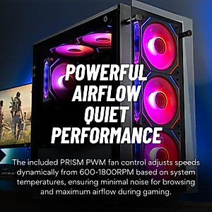 Stratos Micro Gaming Desktop - NVIDIA GeForce RTX 4090, AMD Ryzen 7 5700X3D, 32GB DDR4 RAM, 1TB NVMe SSD + 3TB HDD, WiFi, Windows 11 Home - Gamer Computer