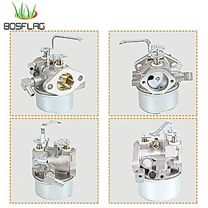 BOSFLAG 640152 Carburetor with 33268 Air Filter Replaces Tecumseh 640023, 640051, 640112, 640140, 640152A for Tecumseh HM100, HM80, HM85, HM90, Cub Cadet CSV 260, CSV260, CSV-260 8hp -10hp Engines