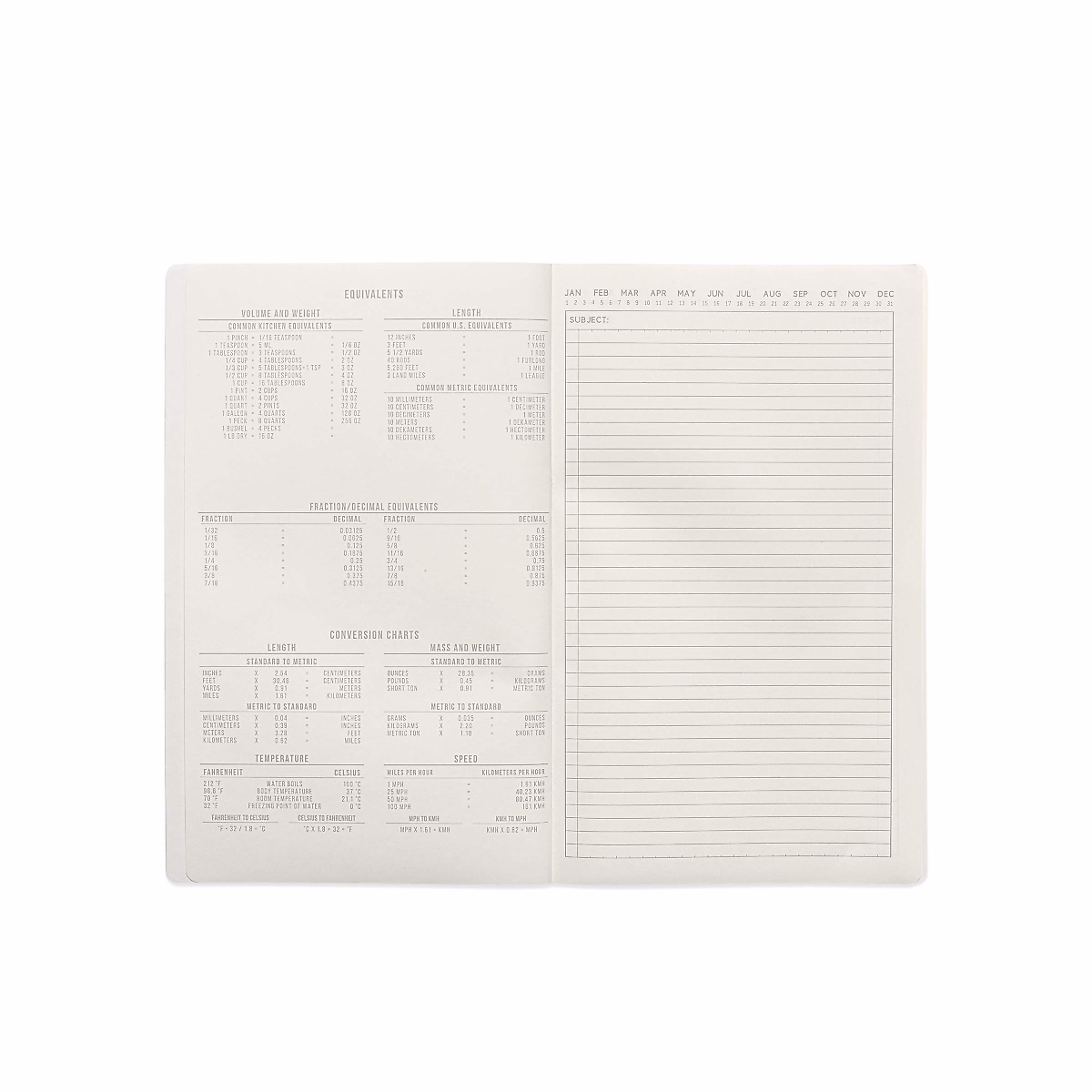 DesignWorks Ink Standard Issue No. 17 Hardcover Cloth Green 7.25" x 11.75" Tall Notebook Journal with 96 Lined Pages - Perfect for Office Work, Writing, and Journaling