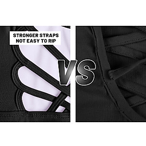 WYHDY Girls’ Ballet Dance Leotard Butterfly Crisscross Straps Sleeveless Tank Leotards(6012-06-L)