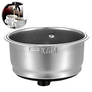 Oruola 51mm Portafilter Filter Basket (2 Cups),Detachable Coffee Filter Basket,Stainless Steel Pressurized Mesh Coffee Filters Bottomless Portafilter Coffee Machines Accessories for Home Office