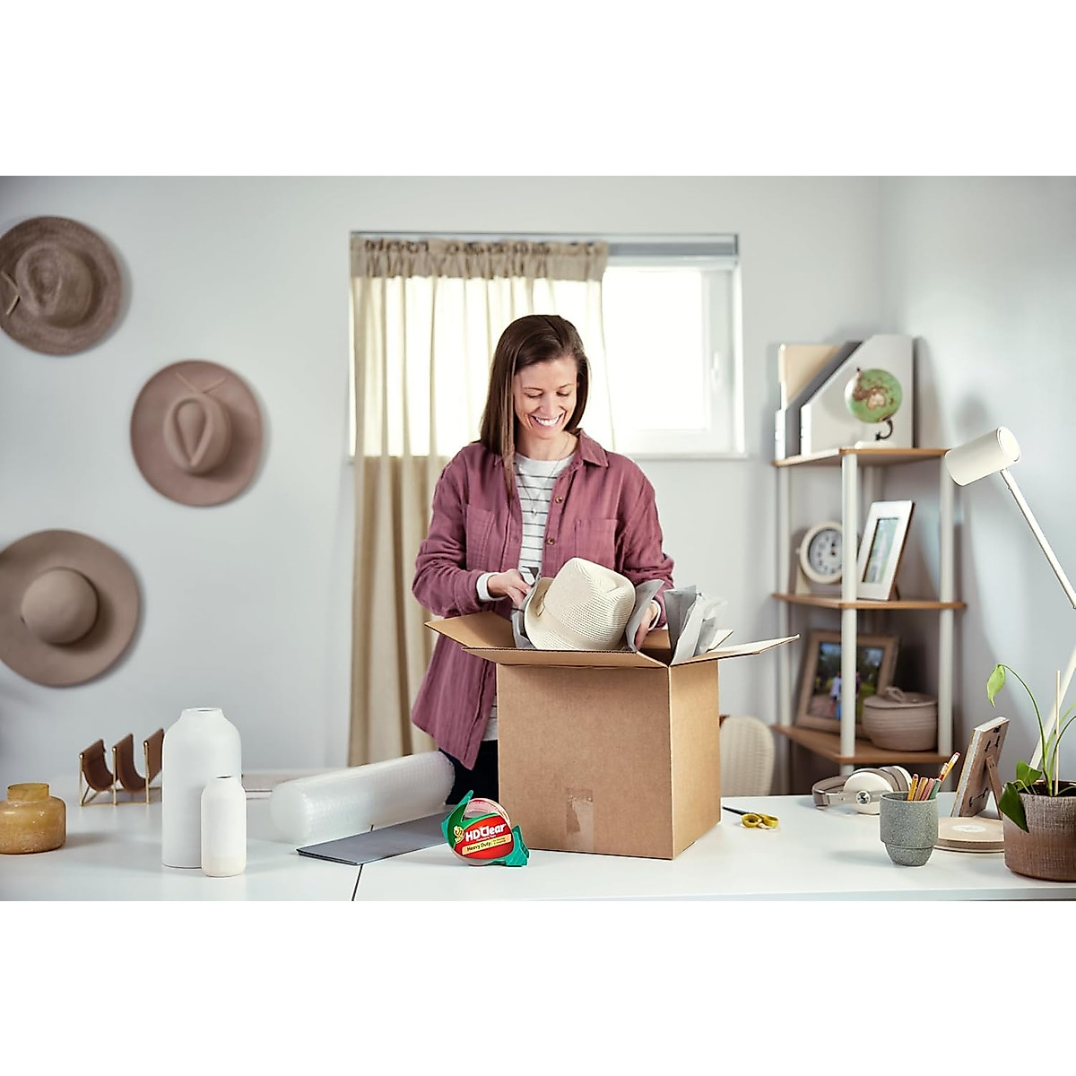 Duck HD Clear Heavy Duty Packing Tape Refill, 6 Rolls, 1.88 Inch x 54.6 Yard, (441962)