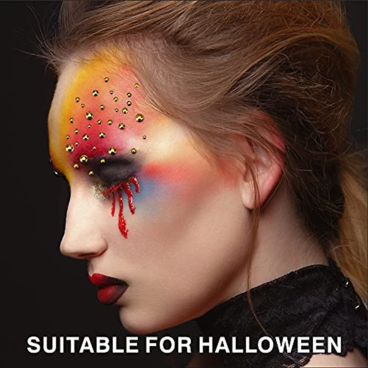 12 Sheets Face Jewels Rhinestones Crystal Stickers+15g Chunky and Fine Mix Glitter, Eye Face Body Rave Outfits Clothes Gifts for Women, Mermaid Gems Rave Festival Accessories, Makeup