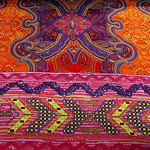 Boho Duvet Cover King, Microfiber 3 Pieces King Boho Bedding Set, 1 Duvet Cover +2 Pillowcases, Colorful Boho Bohemia Printed Design Duvet Cover, with Zipper Closure, Durable Easy Care (NO Comforter)