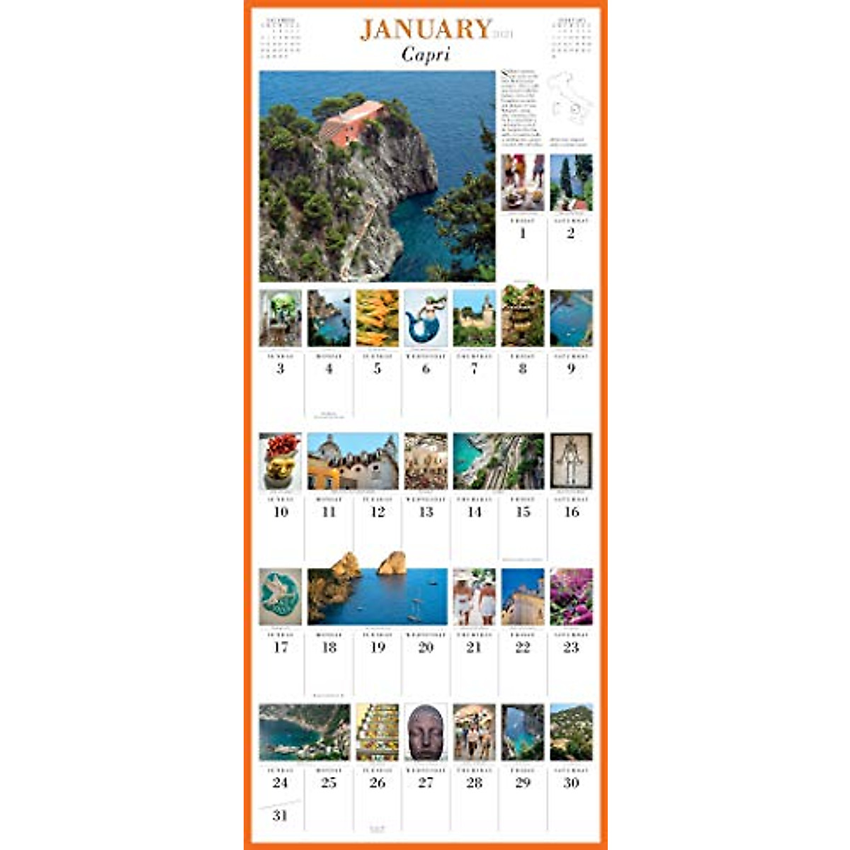 365 Days in Italy Picture-A-Day Wall Calendar 2021