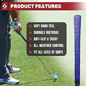 SAPLIZE Golf Grip DIY Wrapping Tapes, 3-Pack Tacky PU Overgrip Tapes, New Regripping Solution for Golf Club Grips