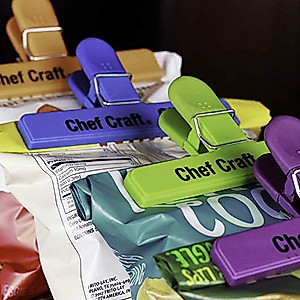 Chef Craft Large Chip Clip Set, Pack of 8