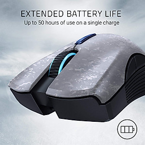Razer Mamba Wireless Gaming Mouse: 16,000 DPI Optical Sensor, Chroma RGB Lighting, 7 Programmable Buttons, Mechanical Switches, Up to 50 Hr Battery Life, Gears of War 5 Edition