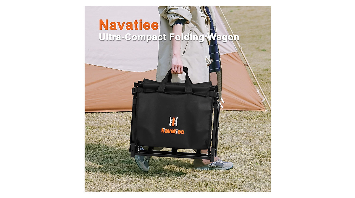 Heavy Duty Collapsible Wagon for Camping & Shopping | Navatiee
