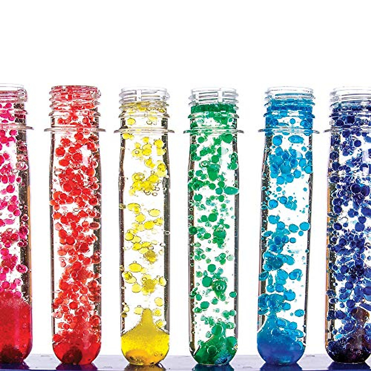 Steve Spangler's Large Plastic Test Tubes with Caps, Test Tubes for Kids, 15 Pack