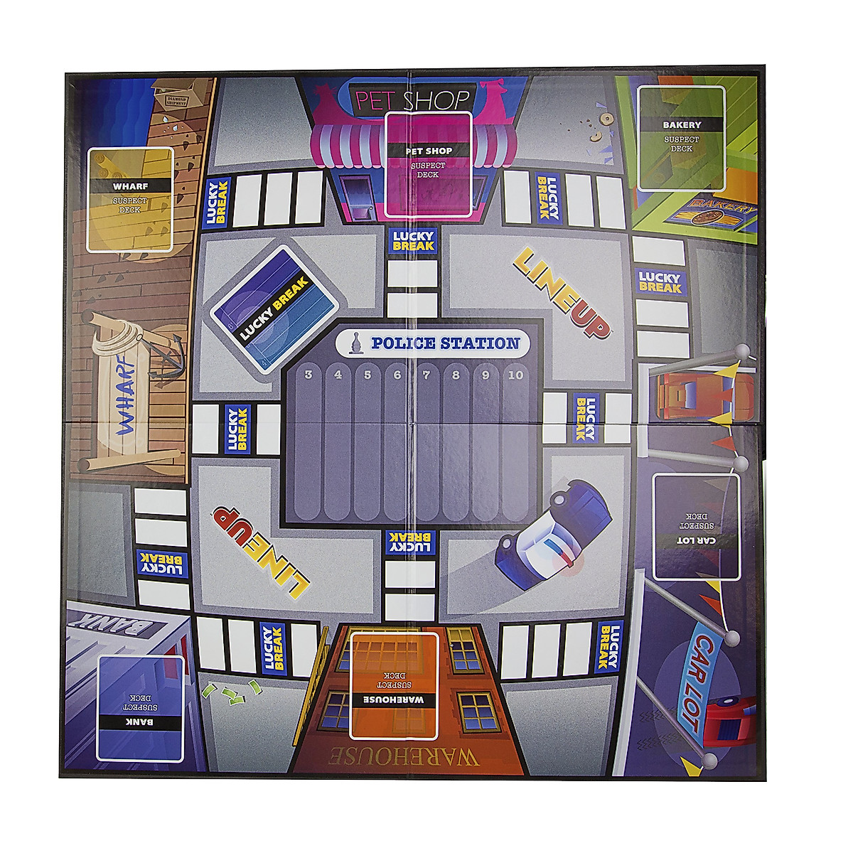 MindWare LineUp – Stimulating Memory Board Game with a Great Playing Time and Comical Crime Mystery Suspense for Ages 8 and Up