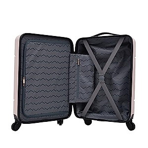 Travelers Club Skyline Spinner Luggage, Filmy, 22-Inch Carry-On