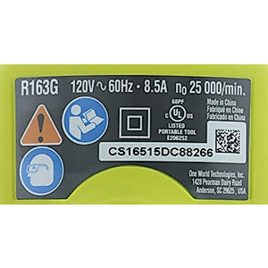 Ryobi R1631K 1-1/2 Peak HP 8.5 Amp LED Lit Corded Router Including 3 Piece Bit Set (w/ Tool Bag)