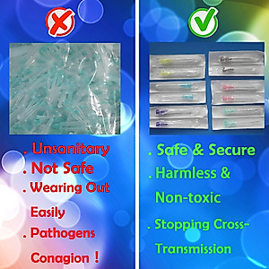 100Pack-18ga 1.5inch(38mm)Dispensing Blunt Needles,Individual Package of Injection Syringe Accessories with Luer Lock,Suitable for Refilling Liquid, Inks,Livestock and Industry