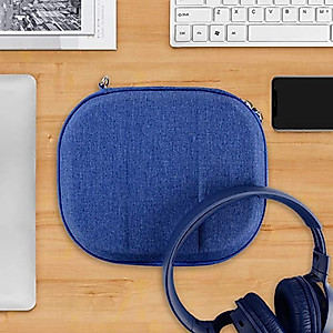 Geekria Shield Headphones Case Compatible with JBL Tune 510BT, Tune 660 BTNC, Tune 700BT, Tune 500BT, E45BT Case, Replacement Hard Shell Travel Carrying Bag with Cable Storage (Blue)