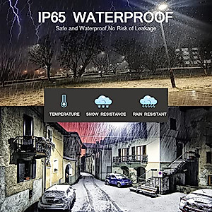 Vikrami 1000W Solar Street Lights Outdoor Waterproof 80000LM, Dusk to Dawn, with Motion Sensor and Remote Control, Suitable for courtyards, Gardens, Streets, Garage, etc. Wall or Pole Mount