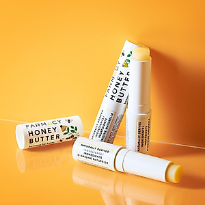 Farmacy Beeswax Lip Balm - Honey Butter Moisturizing Lip Care + Chapped Lip Treatment - Enriched with Cupuaçu + Cocoa Butters, Proprietary Honey Blend and Vitamin E to Nourish, Soften + Heal (3.4g)
