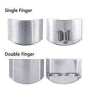 okdeals Finger Guards Household Fruit Vegetable Tool Kitchen Gadgets Chopping Stainless Steel Cutting Protection(Single Finger)