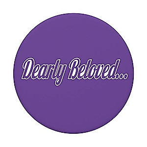 Dearly Beloved Purple 80s Retro 1980s Fun in the Eighties PopSockets PopGrip: Swappable Grip for Phones & Tablets