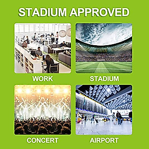 Clear Backpack Stadium Approved, Clear Mini Backpack with Adjustable Straps, See Through Backpack for Stadium, Concert, Sports, Work,Security