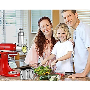 Stainless Steel Slicer Shredder Attachment for KitchenAid Mixer, Cheese Grater, Food Slicer for KitchenAid Mixer, Accessories for Kitchenaid