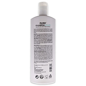 RUSK Deepshine Smooth Keratin Care Smoothing Shampoo, 12 Oz, Strengthening Shampoo for Chemically and Color-Treated Hair, Contain Vitamins and Nourishing Marine Botanicals