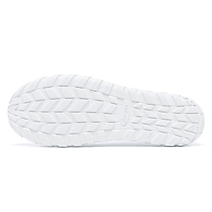 Racqua Men&Women Breathable Water Shoes Aqua Socks for Hiking Diving Surf Diving Sport Quick-Dry Pool Beach Swim Shoes White 10.5W/9.5M