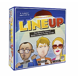 MindWare LineUp – Stimulating Memory Board Game with a Great Playing Time and Comical Crime Mystery Suspense for Ages 8 and Up