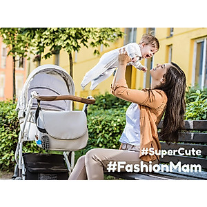 Toolik Baby Diaper Changing Pad X-Large Waterproof Mat and Diaper Bag Dispenser with 105 Disposable Unscented Waste Bags (7 Refill Rolls) for Baby and Toddler Poop or Dirty Clothes, Bundle