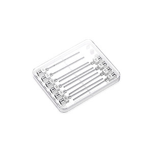 HARFINGTON 10pcs 16Gauge Stainless Steel Dispensing Needles, 1 1/2" All Metal Glue Needle Tube Blunt Tips Luer Lock for Thick Liquids, Ink, Glue, Lab Use